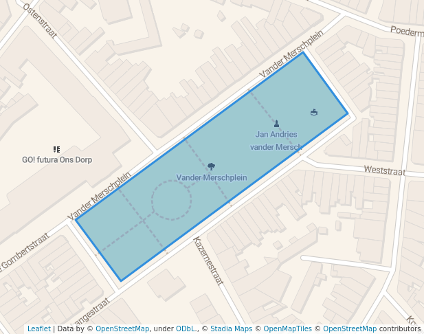 Vander Merschplein in Menen | Map and Routes