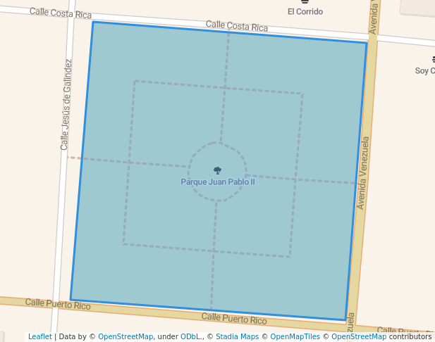 Parque Juan Pablo II in Santo Domingo | Map and Routes