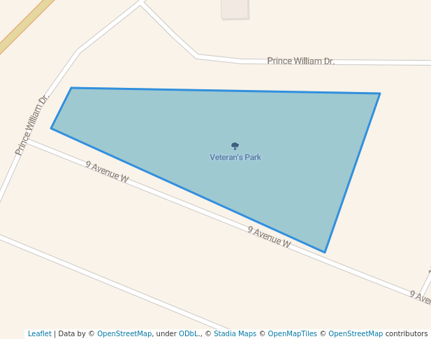 Veteran's Park in Melville | Map and Routes