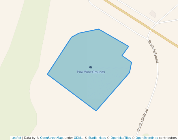 Pow Wow Grounds in MUSKODAY | Map and Routes