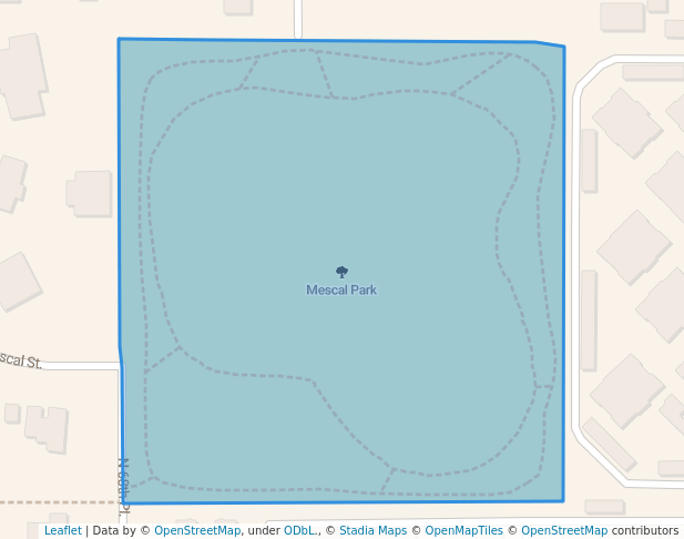 Mescal Park in Scottsdale | Map and Routes