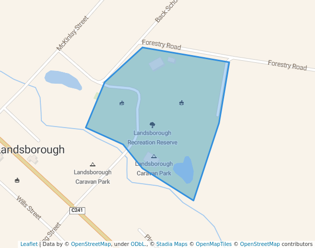 Landsborough Recreation Reserve in Landsborough | Map and Routes