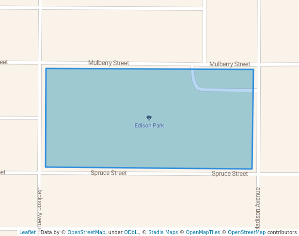 Edison Park in Hammond | Map and Routes