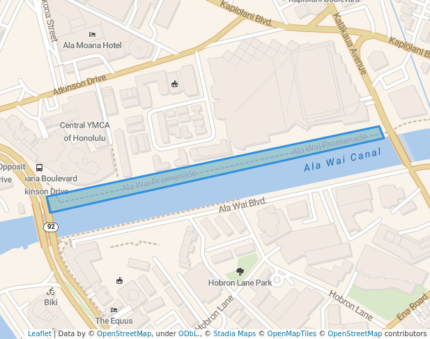 Ala Wai Promenade in Honolulu | Map and Routes