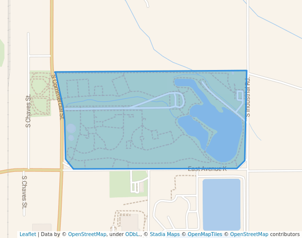 Chaparral Park in Lovington | Map and Routes
