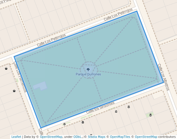 Parque Quiñones in Santa Anita | Map and Routes