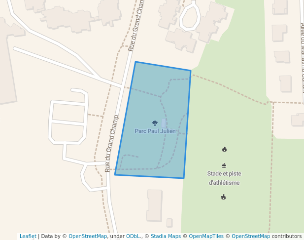 Parc Paul Julien in Chambéry | Map and Routes