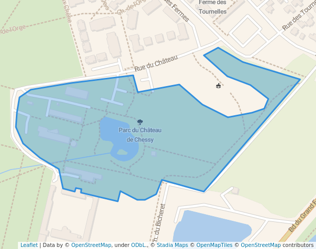 Parc du Château de Chessy in Chessy | Map and Routes