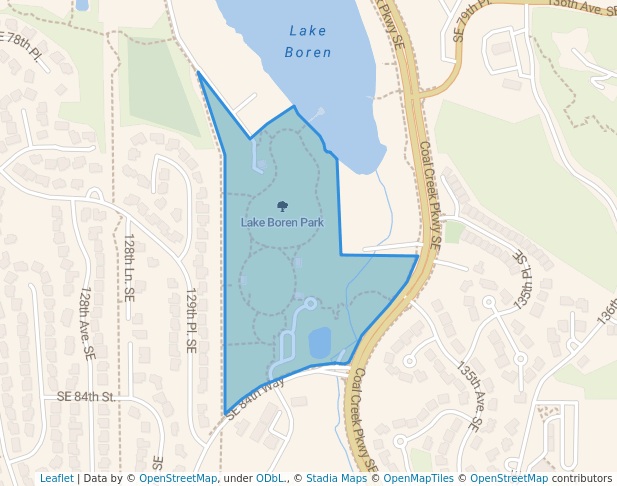 Lake Boren Park in Newcastle | Map and Routes