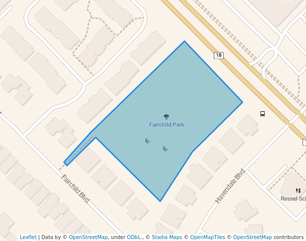 Fairchild Park in Burlington | Map and Routes