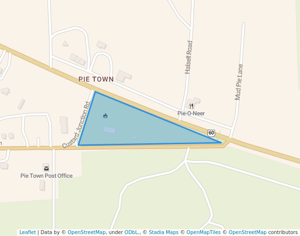 Lester Jackson Park in Pie Town | Map and Routes