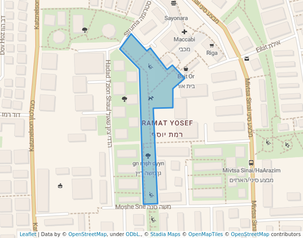 גן משה דיין in Bat Yam | Map and Routes