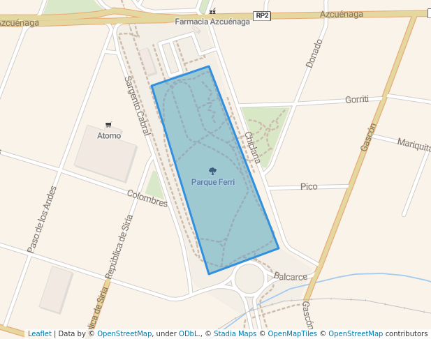Parque Ferri in DSN | Map and Routes