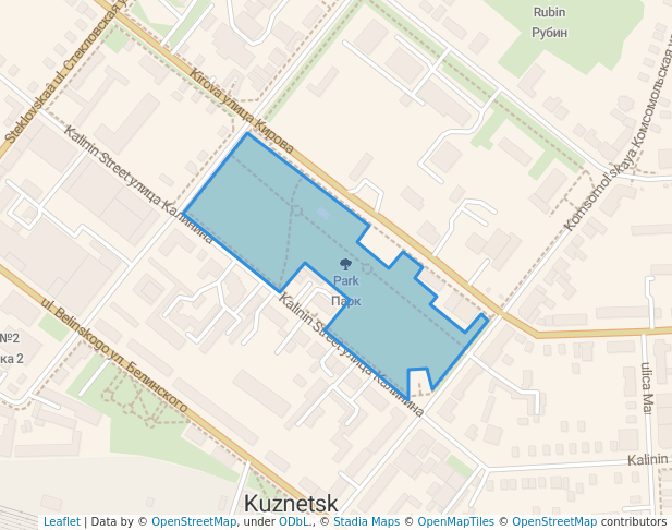 Парк in Kuznetsk | Map and Routes