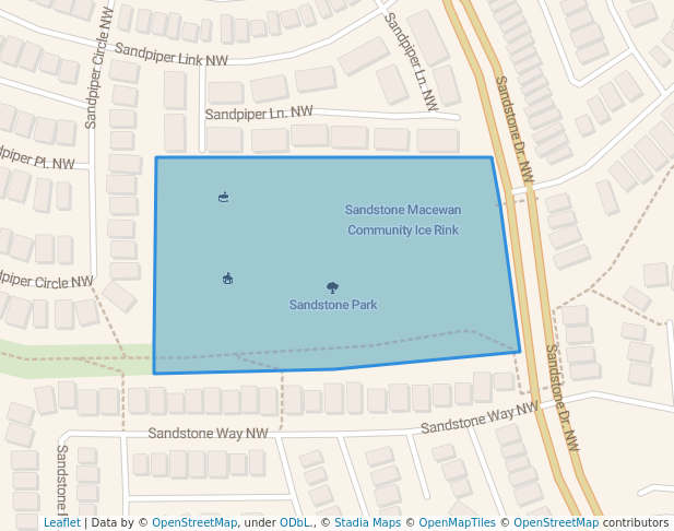 Sandstone Park in Calgary | Map and Routes