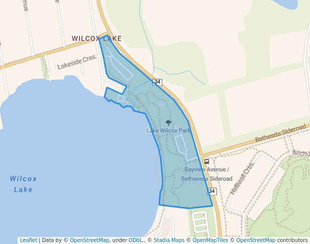 Lake Wilcox Park in Richmond Hill | Map and Routes