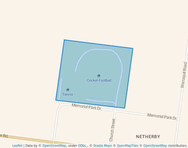Netherby Memorial Park in Netherby | Map and Routes