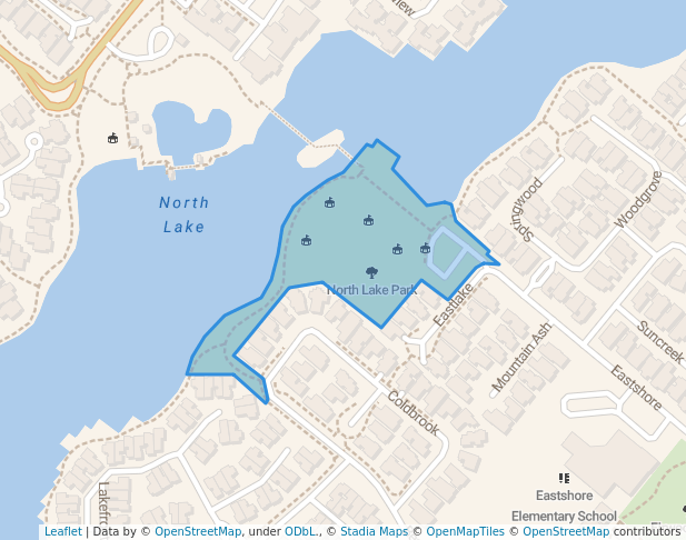North Lake Park in Irvine | Map and Routes