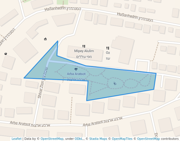 Arba Aratsot in Holon | Map and Routes