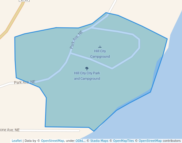 Hill City City Park and Campground in Hill City | Map and Routes
