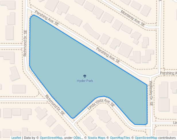 Hyder Park in Albuquerque | Map and Routes