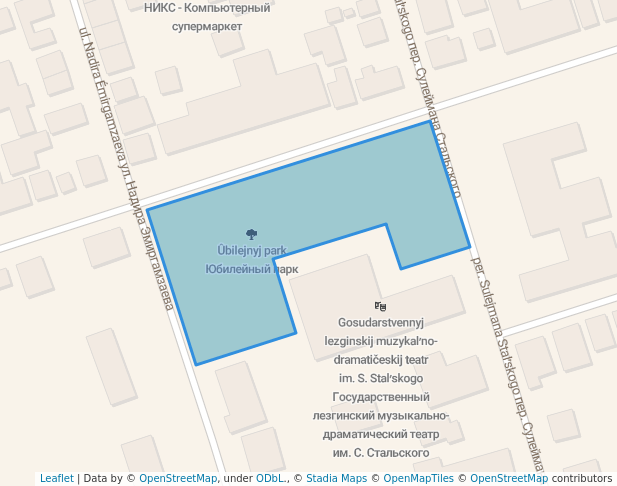 Юбилейный парк in Derbent | Map and Routes