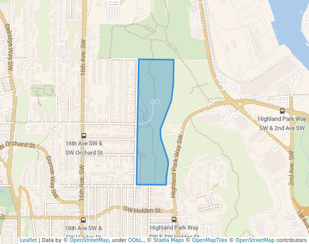 Riverview Playfield in Seattle | Map and Routes