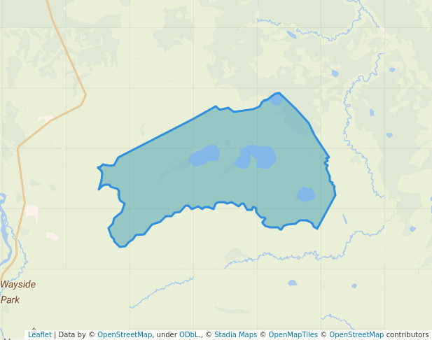 Klua Lakes Protected Area in Prophet River | Map and Routes