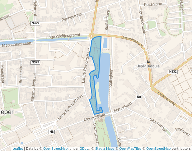 Vestingen in Ieper | Map and Routes