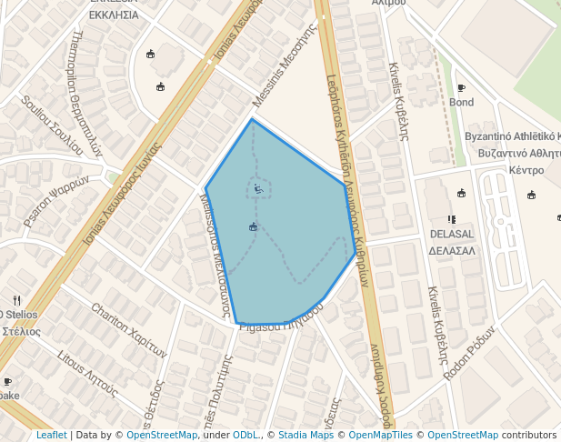 Άλσος Λαϊκής Κυριαρχίας in Alimos | Map and Routes