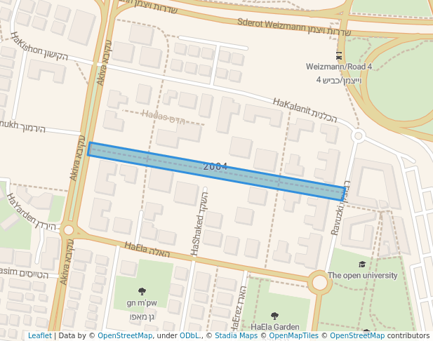 גן שדרות ההרדוף in Ra'anana | Map and Routes