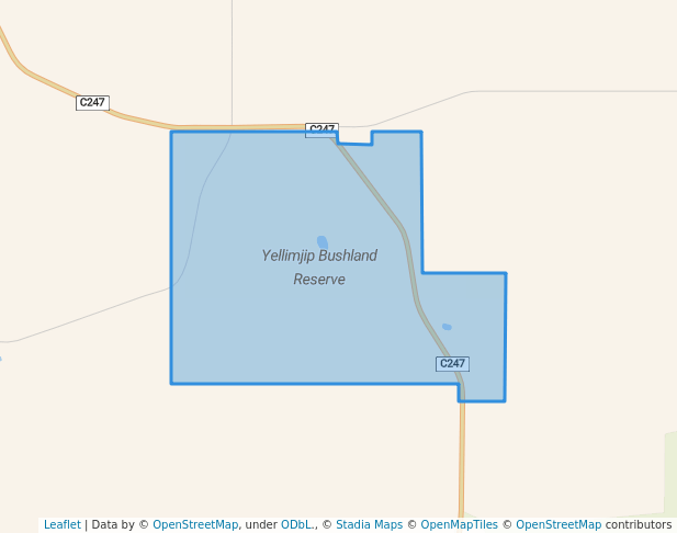 Yellimjip Bushland Reserve in Ouyen | Map and Routes