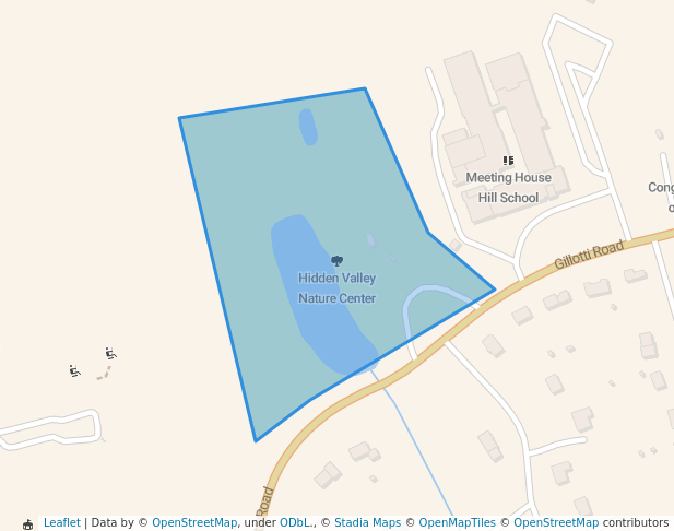 Hidden Valley Nature Center in New Fairfield | Map and Routes