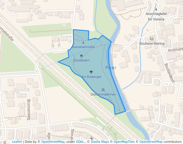 Am Badanger in Mering | Map and Routes