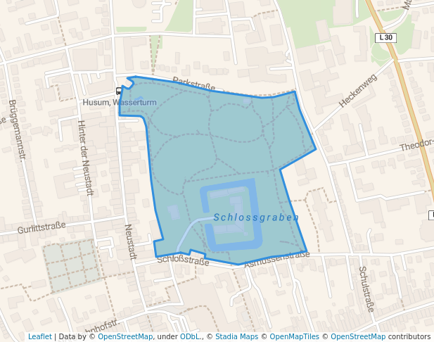 Schlosspark in Husum | Map and Routes