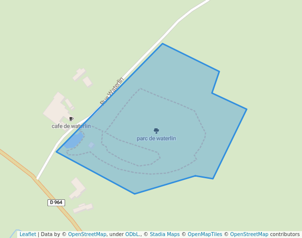 parc de waterlin in Le Favril | Map and Routes