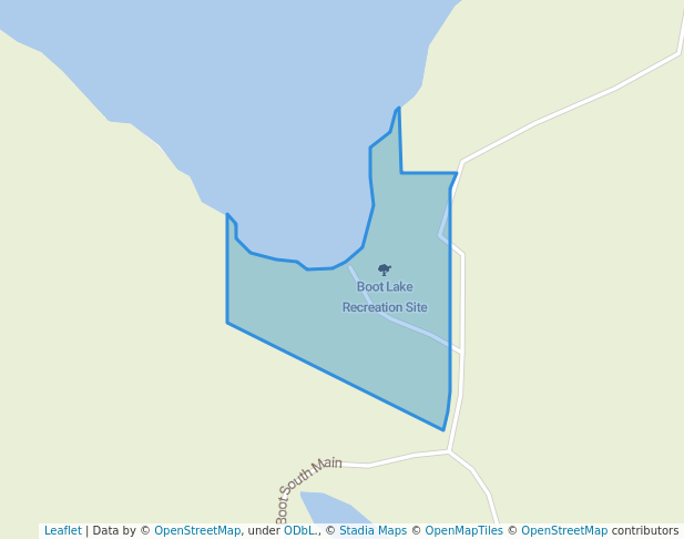 Boot Lake Recreation Site in Heriot Bay | Map and Routes