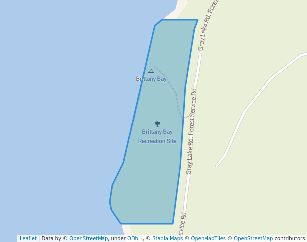 Brittany Bay Recreation Site in Heriot Bay | Map and Routes
