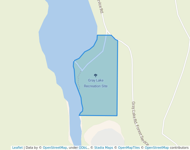 Gray Lake Recreation Site in Heriot Bay | Map and Routes