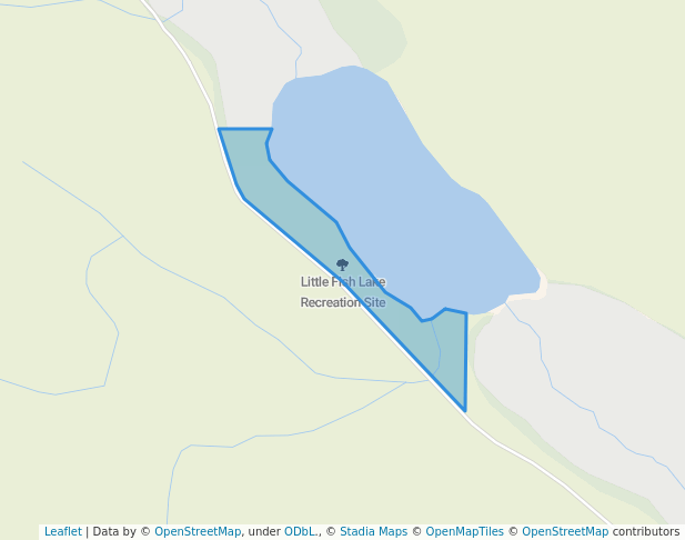 Little Fish Lake Recreation Site in Kispiox | Map and Routes