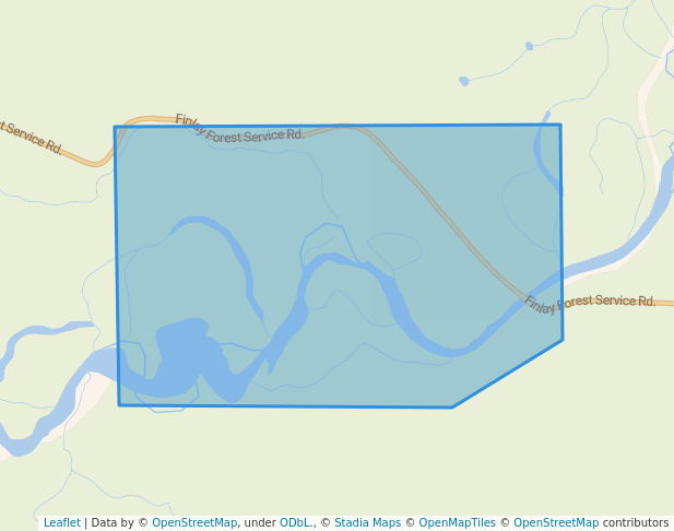Manson River Recreation Site in Manson Creek | Map and Routes