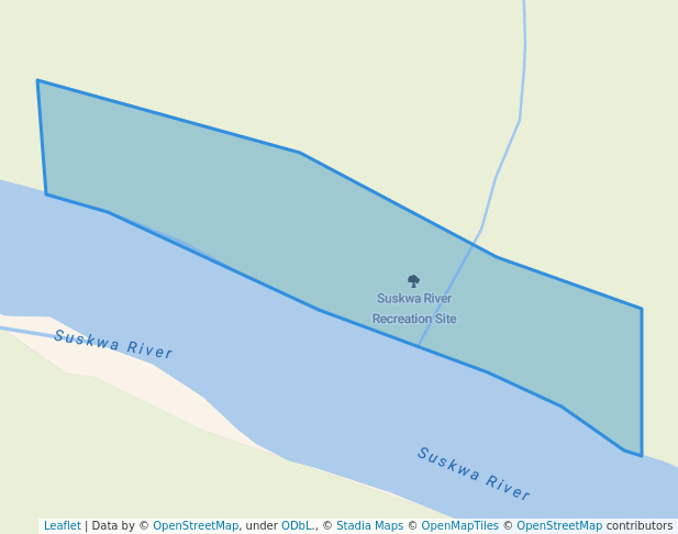 Suskwa River Recreation Site in New Hazelton | Map and Routes