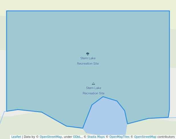 Stern Lake Recreation Site in Endako | Map and Routes