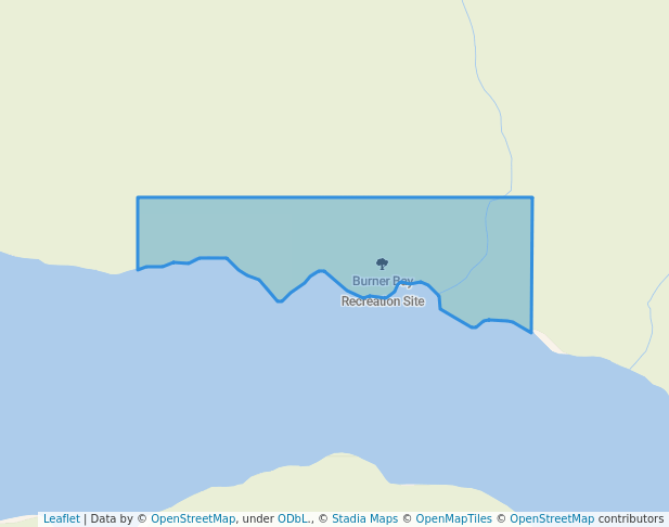 Burner Bay Recreation Site in Endako | Map and Routes