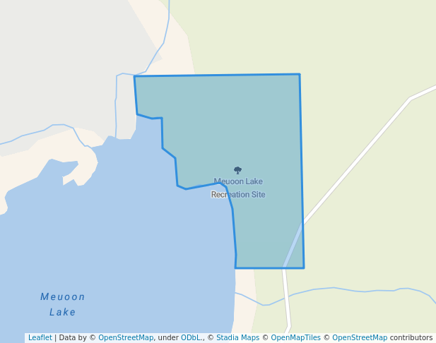 Meuoon Lake Recreation Site in Endako | Map and Routes