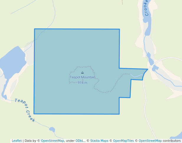 Teapot Mountain Recreation Site in Summit Lake | Map and Routes