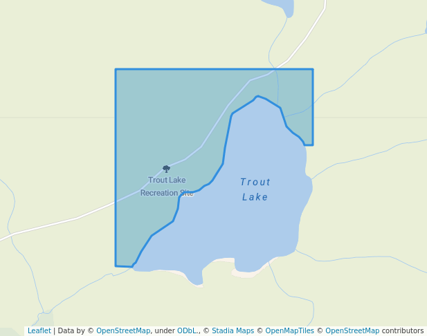 Trout Lake Recreation Site in Endako | Map and Routes