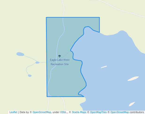 Eagle Lake West Recreation Site in Tatla Lake | Map and Routes