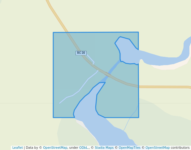 Fish Trap (Dean River) Recreation Site in Nimpo Lake | Map and Routes