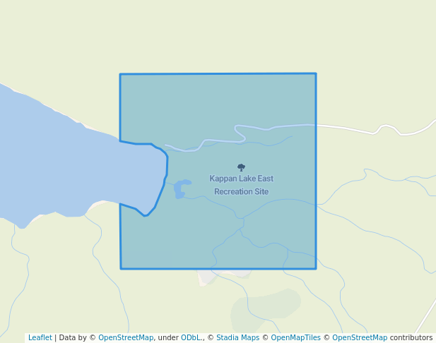 Kappan Lake East Recreation Site in Nimpo Lake | Map and Routes